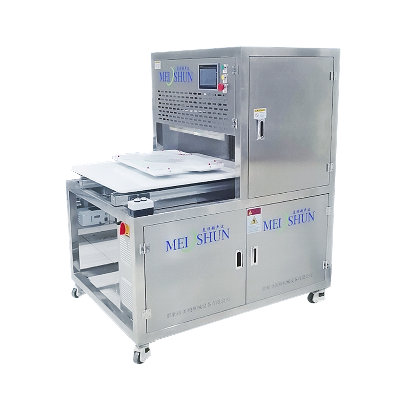 Ultrasonic marshmallow product cutting machine