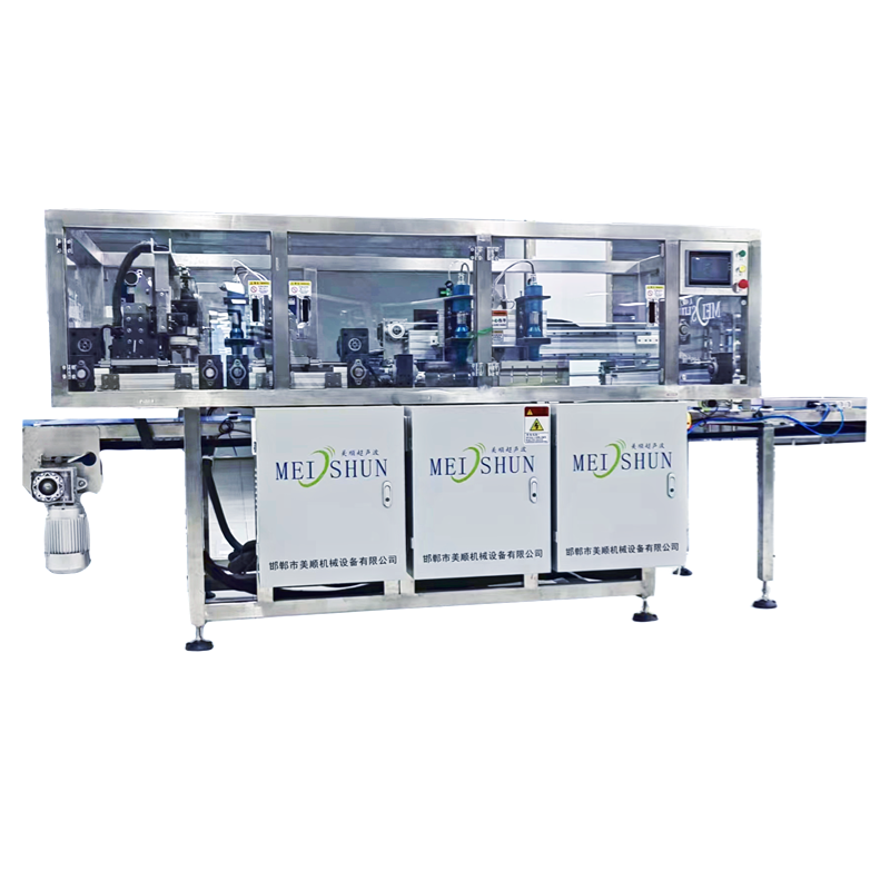 Ultrasonic triangle cake slicing equipment | Food cutting